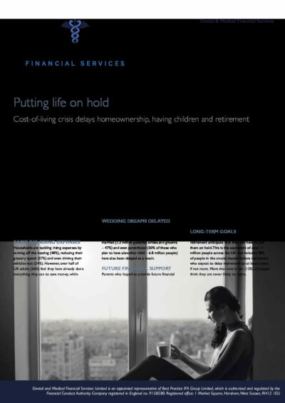 Putting life on hold - Dental & Medical